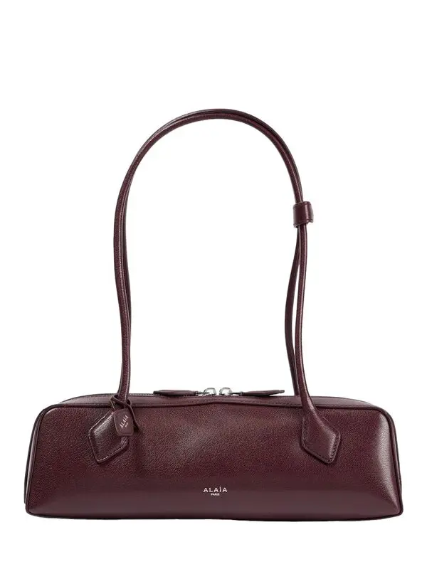 Alaïa Le Teckel Medium Leather Shoulder Bag - Burgundy