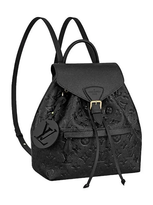 LOUIS VUITTON Backpack Montsouris Monogram Empreinte - Black