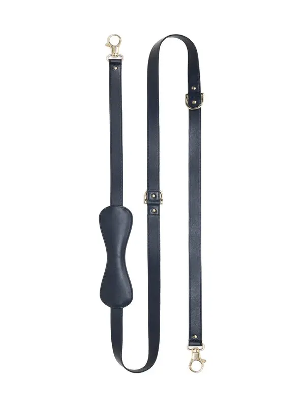 Giorgio Armani Poldo X Leather Leash - Navy Blue