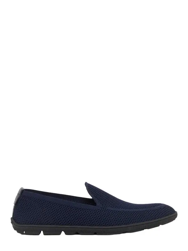 Giorgio Armani Mesh Loafers - Navy_blue