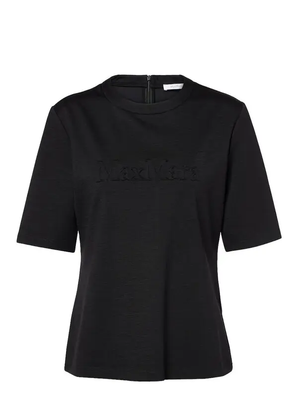 Max Mara Peter Embroidered T-shirt - Black