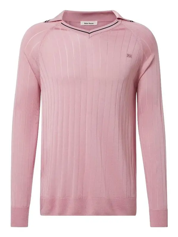 WALES BONNER Roots Polo Shirt - Pink