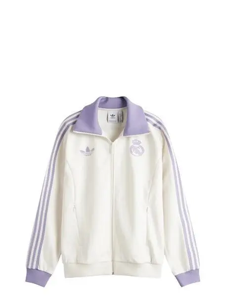 Adidas Real Madrid Cf Og Track Top - Wonder White/magic Lilac