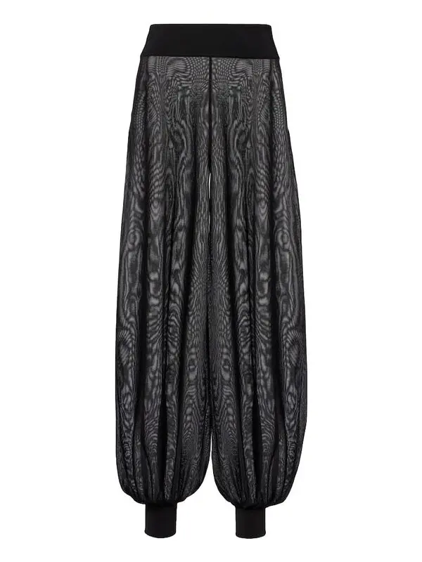 Alaïa High-rise Viscose Pants - Black