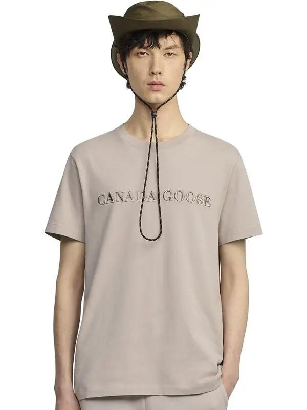 Canada Goose Emersen Embroidered T-shirt - Limestone
