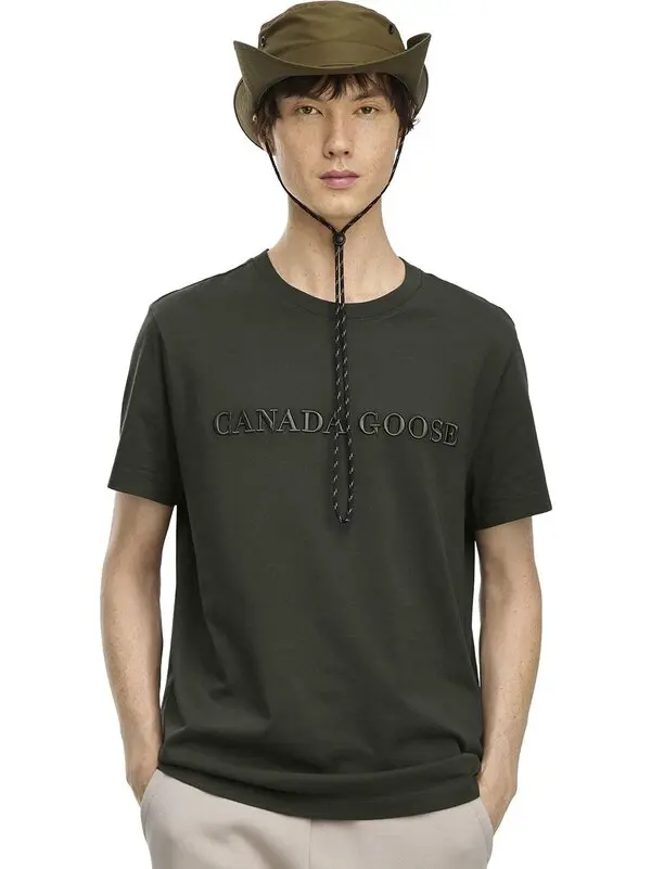 Canada Goose Emersen Embroidered Crewneck T-shirt - Volcano