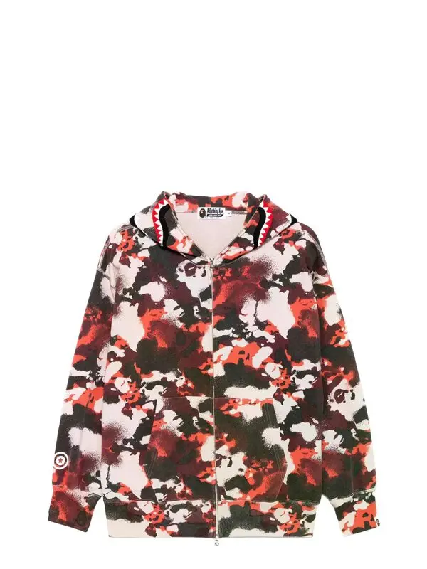 A BATHING APE Printed Hoodie - Red