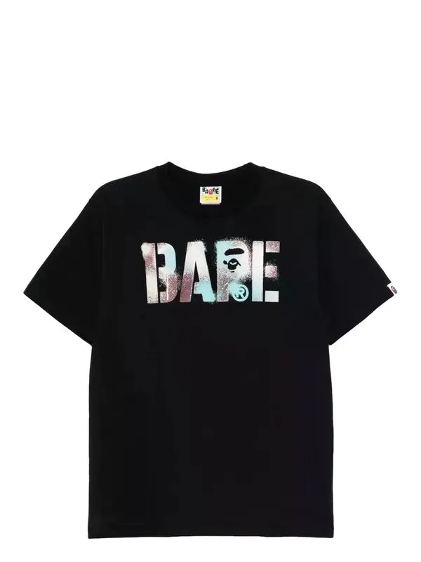 A BATHING APE Printed T-shirt - Black