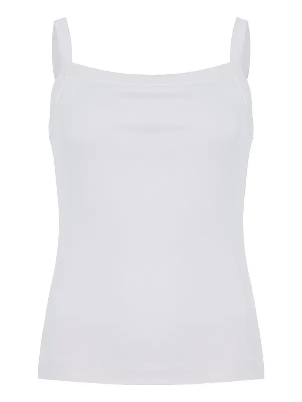 FLORE FLORE May Cotton Cami Top - White