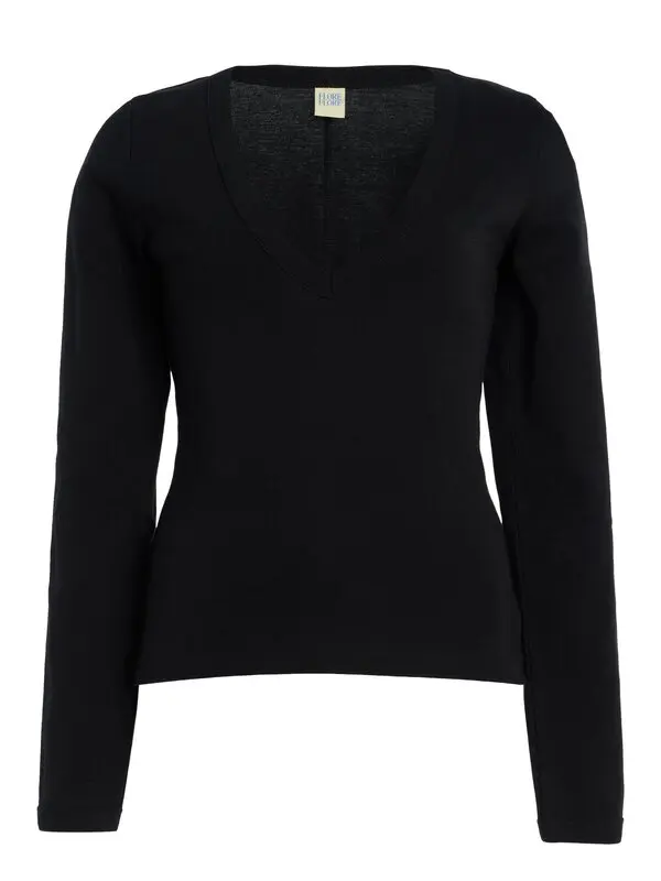 FLORE FLORE Cotton Dewi T-shirt - Black