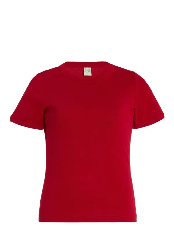 FLORE FLORE Car Cotton T-shirt - Red