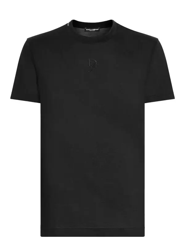 Dolce & Gabbana Logo-embroidery T-shirt - Black