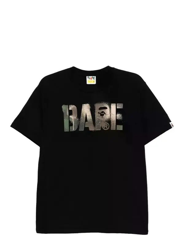 A BATHING APE Printed T-shirt - Black