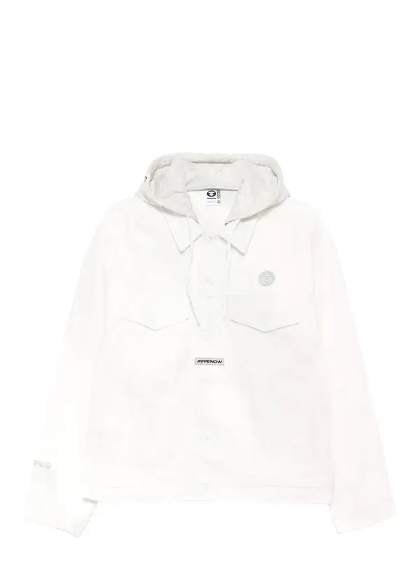 AAPE BY *A BATHING APE® Aapenow Denim Jacket - White