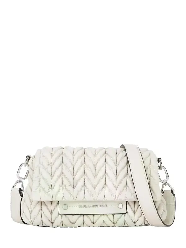 Karl Lagerfeld K/weave Crossbody Bag - Neutrals