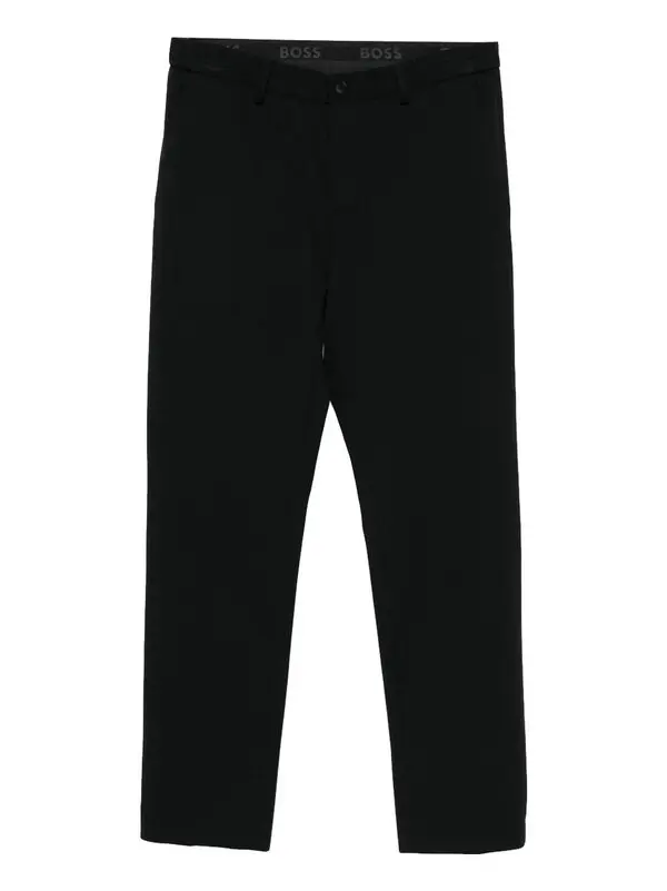 Hugo Boss Slim-fit Super-stretch Trousers - Black