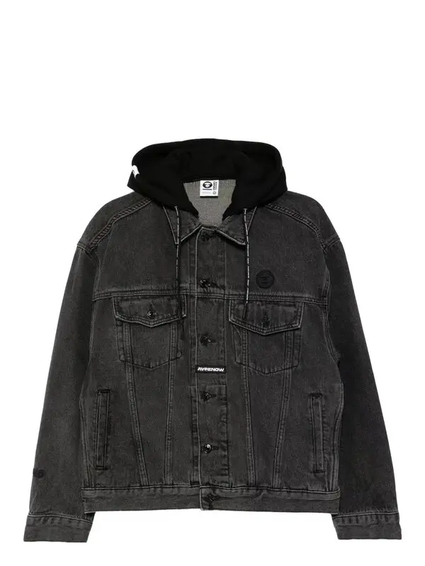 AAPE BY *A BATHING APE® Aapenow Denim Jacket - Black