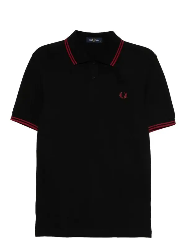 Fred Perry Twin Tipped Polo Shirt - Black