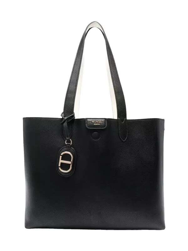 TWINSET Everywhere Reversible Tote Bag - Black