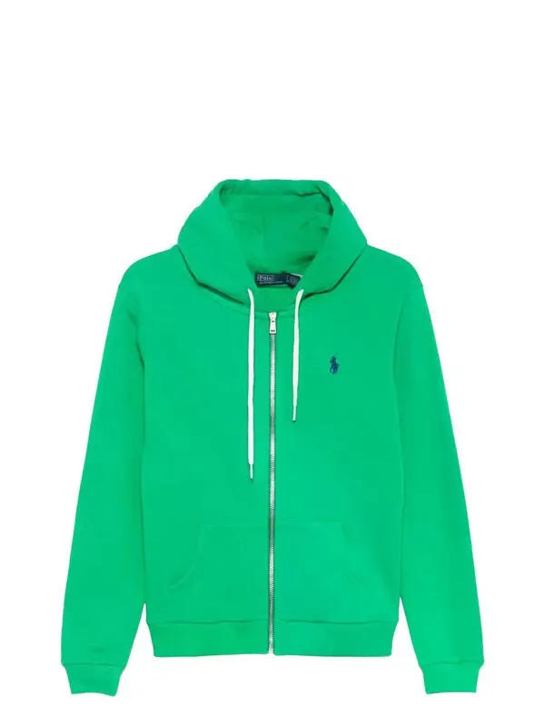 Polo Ralph Lauren Logo-embroidered Hoodie - Green