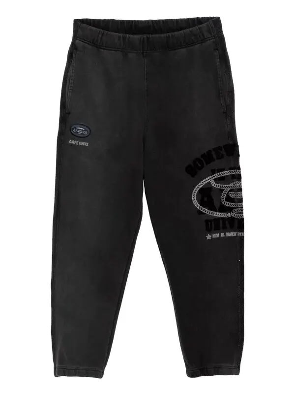 AAPE BY *A BATHING APE Patched Track Pants - Black