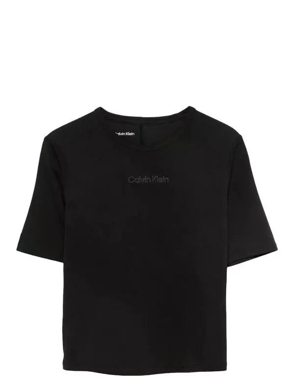 Calvin Klein Raised-logo Performance T-shirt - Black