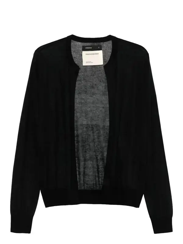 Frenckenberger Fine-knit Cardigan - Black