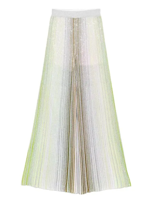 Missoni Striped Palazzo Pants - Green