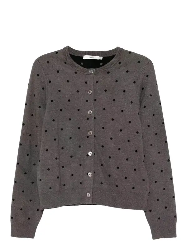 B+AB Polka Dot Cardigan - Grey