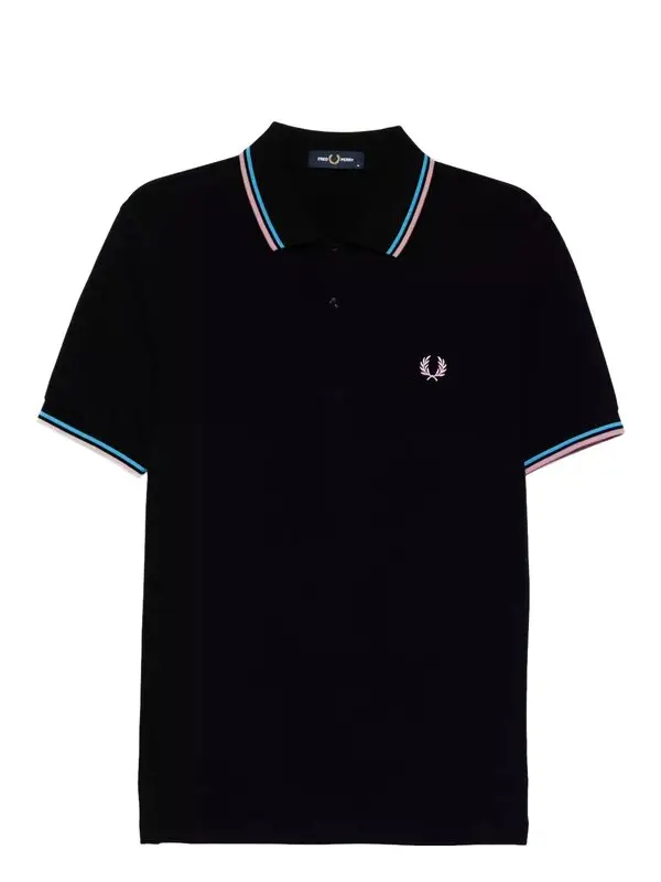 Fred Perry Twin Tipped Polo Shirt - Black