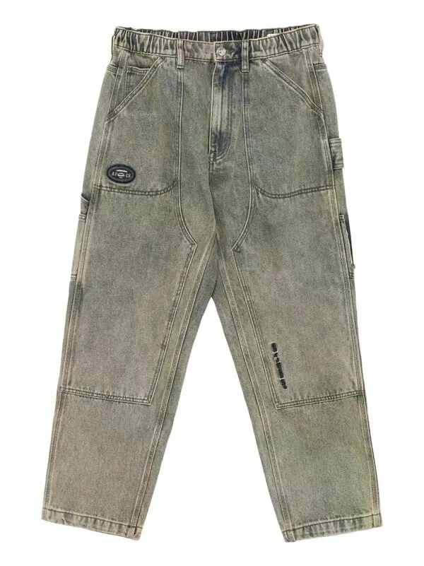 AAPE BY *A BATHING APE® Moonface-logo Jeans - Blue