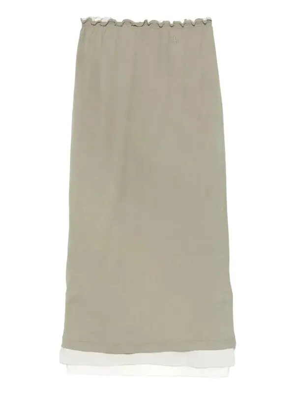 JIL SANDER Cotton Midi Skirt - White