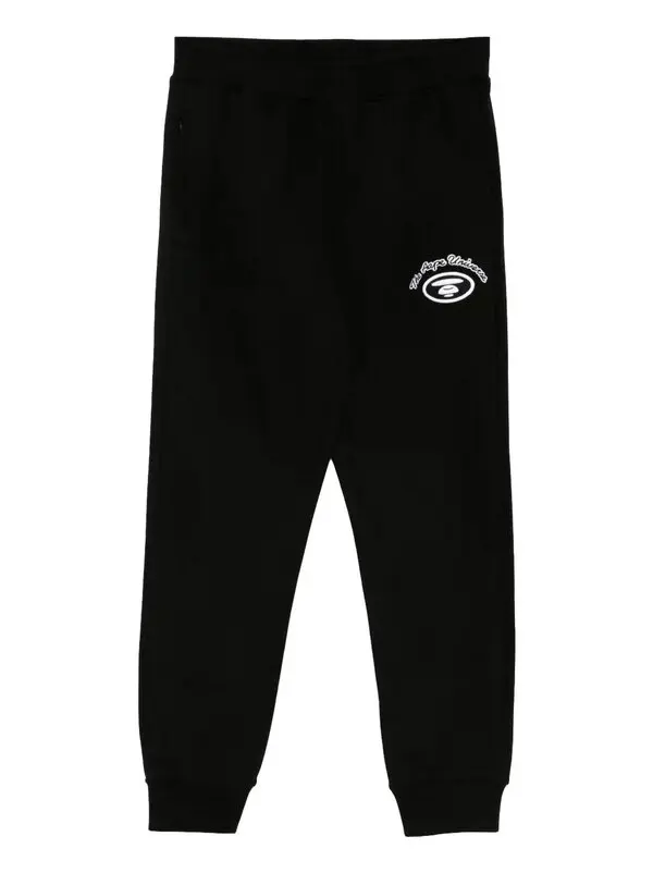 AAPE BY *A BATHING APE Logo-patch Track Pants - Black