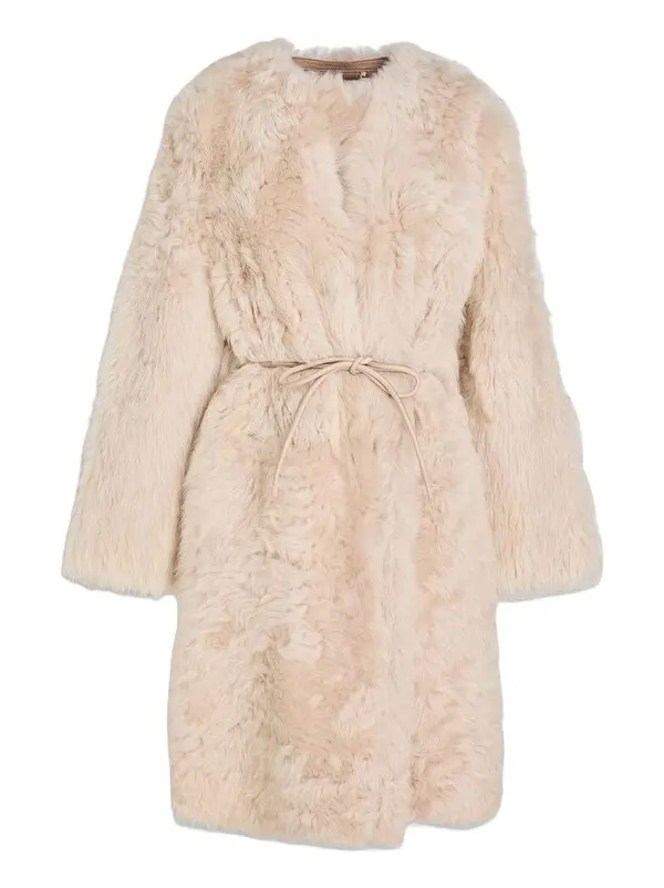 Zimmermann Shearling Coat - Beige