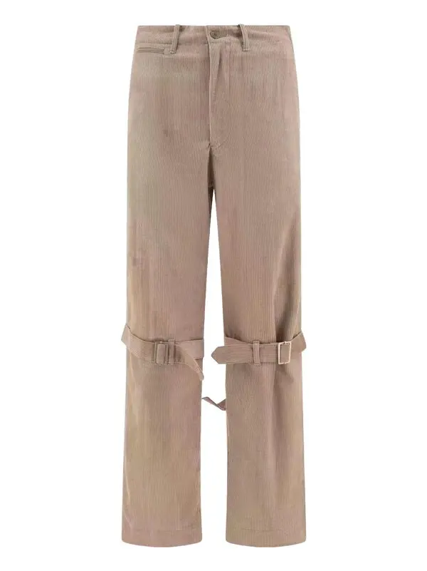 Kapital Buckle-strap Trousers - Grey