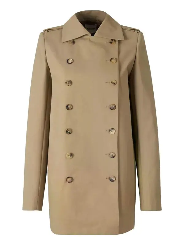 Khaite Double-breasted Trench Coat - Neutrals