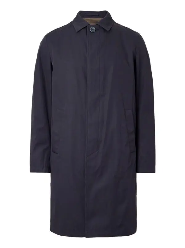 Herno Cotton-canvas Car Coat - Blue