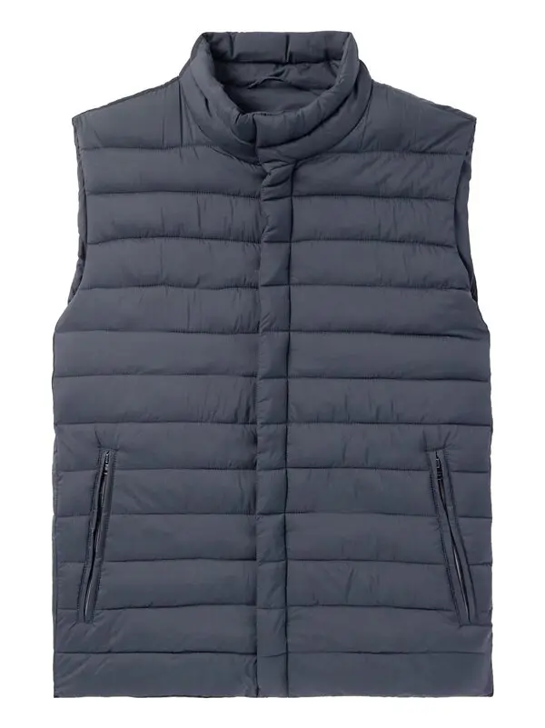 Herno Lo Smanicato Quilted Gilet - Blue