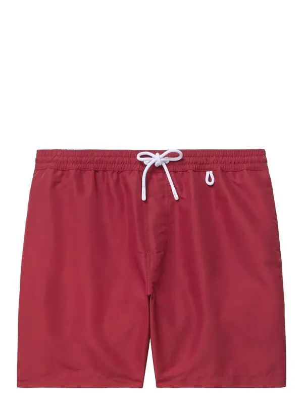 Loro Piana Bay Straight-leg Mid-length Swim Shorts - Red