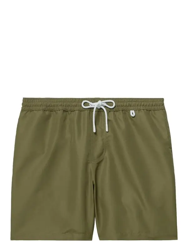Loro Piana Bay Straight-leg Mid-length Swim Shorts - Green