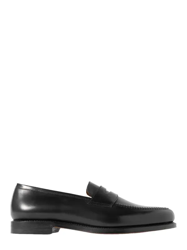 Polo Ralph Lauren Maestra Leather Penny Loafers - Black