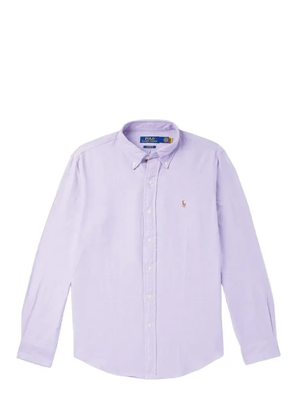 Polo Ralph Lauren Button-down Collar Cotton Oxford Shirt - Purple