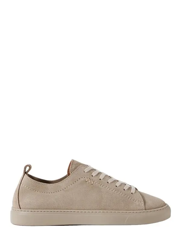 mr p. - Perforated Suede Sneakers