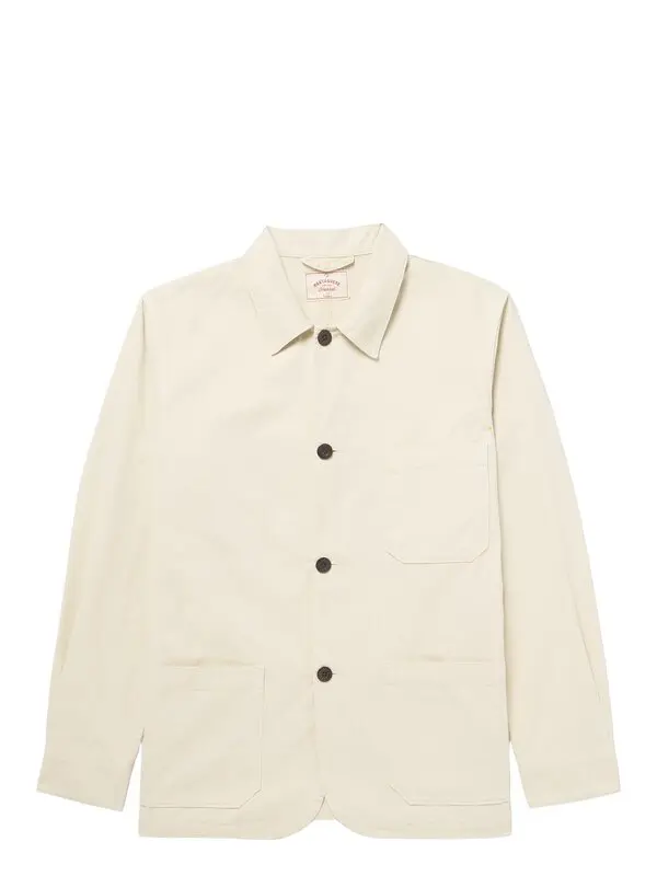 Portuguese Flannel Labura Cotton-twill Overshirt - Neutrals