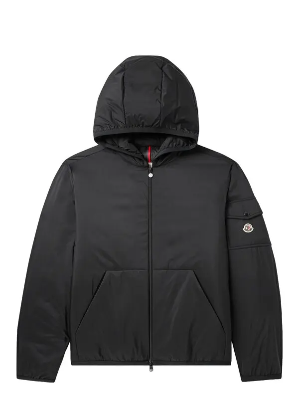 Moncler Monteynard Logo-appliquéd Hooded Down Jacket - Black