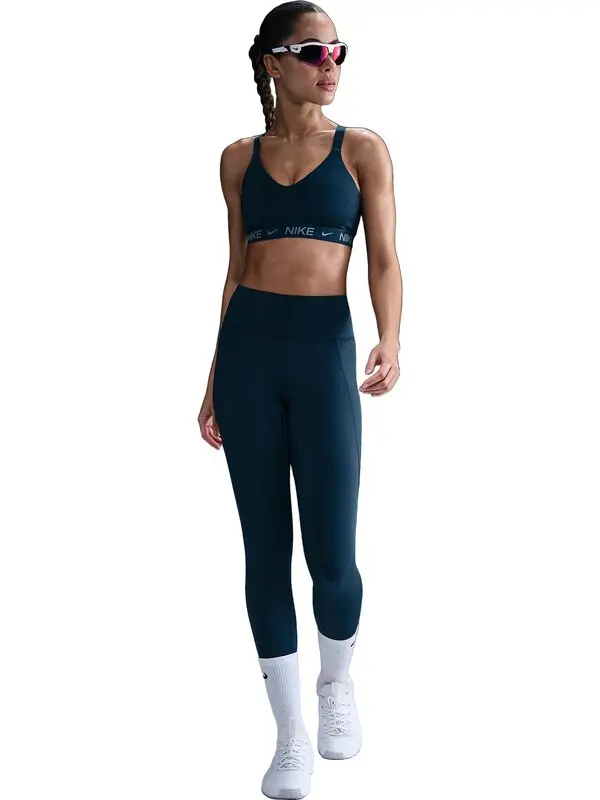 Nike Universa High-waisted 7/8 Leggings With No Front Seam - Blue