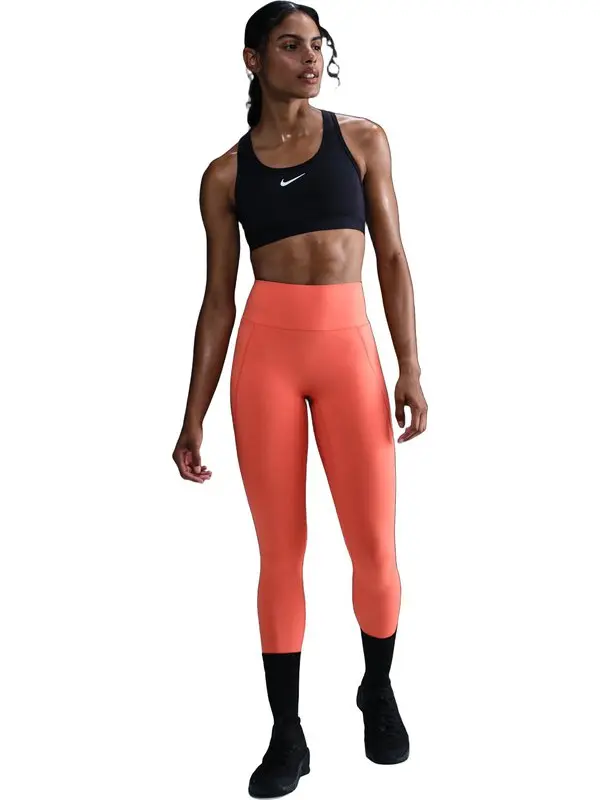 Nike Universa High-waisted 7/8 Leggings With No Front Seam - Orange