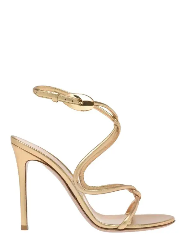GIANVITO ROSSI 105mm Mamba Sandals - Gold