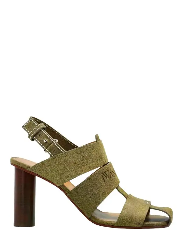 JW Anderson 95mm Suede Fisherman Sandals - Green