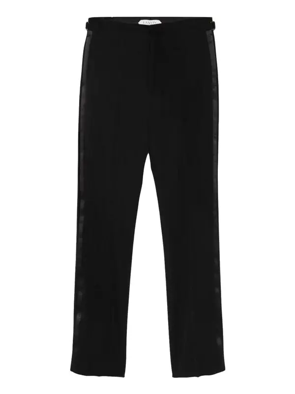 LANVIN Stripe-detailed Trousers - Black